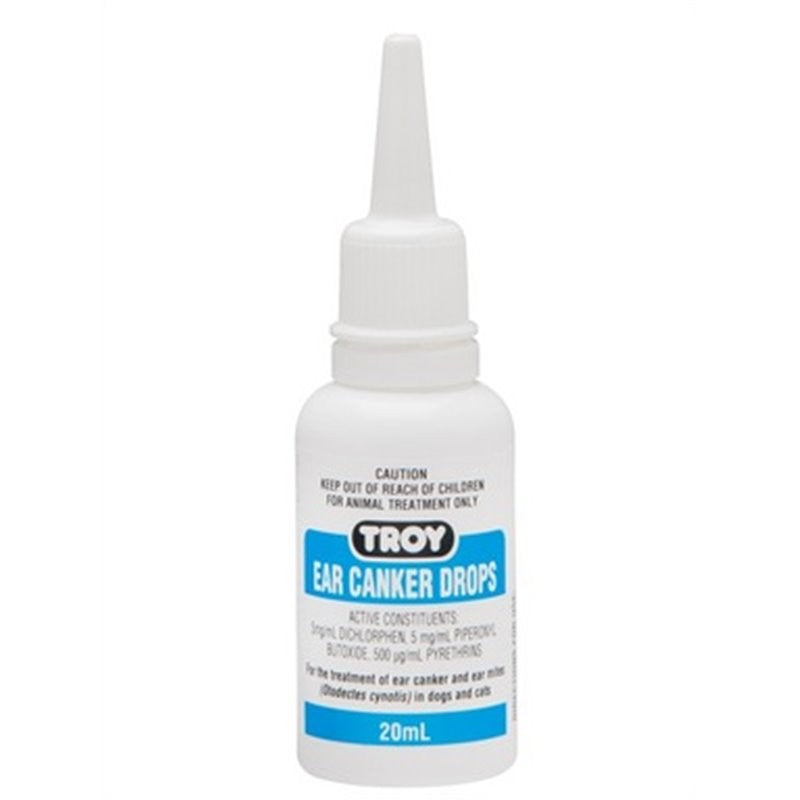 TROY EAR CANKER DROPS 20ML – Head to Tail Pets
