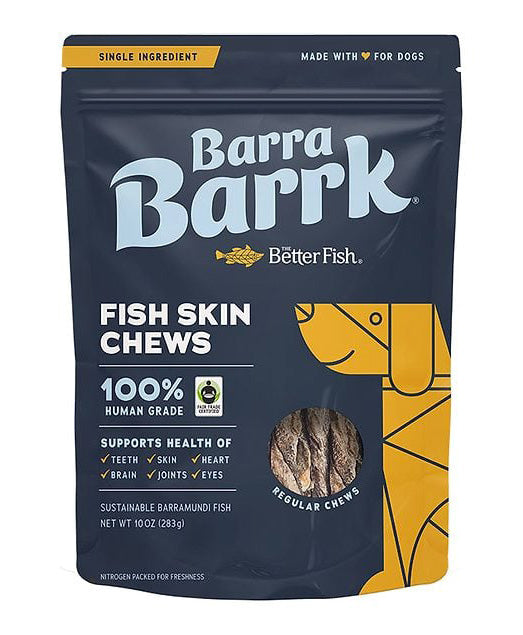 BARRA BARRK FISH SKIN CHEWS 283G – Head to Tail Pets