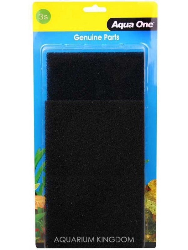AQUA ONE FILTER CARTRIDGE 3S BLACK SPONGE 2PK – Head to Tail Pets