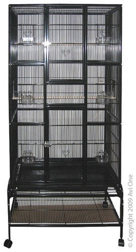 AVI ONE BIRD CAGE SQUARE TALL 83.5X53.5X180.5CM (BOXED) – Head to Tail Pets