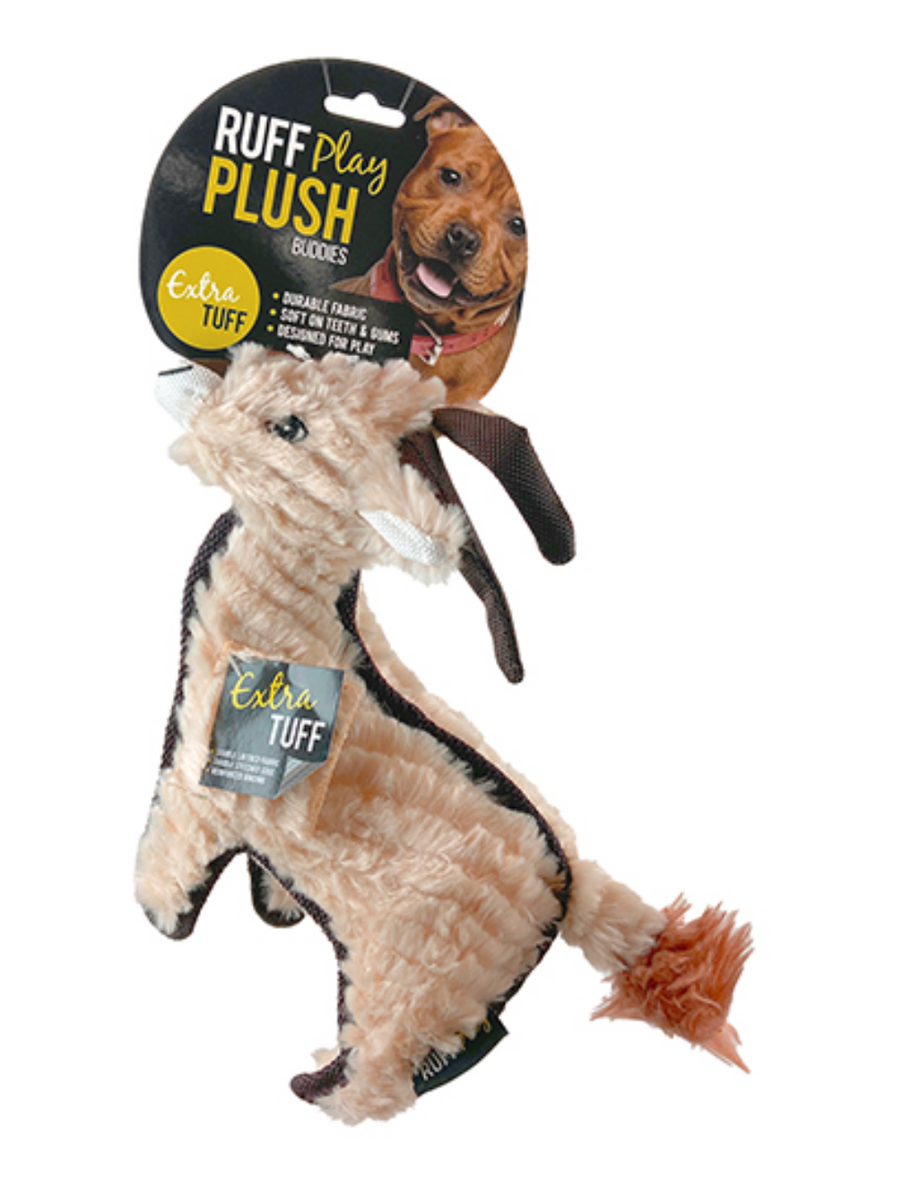 RUFF PLAY DOG TOY PLUSH TUFF ANTELOPE – Head to Tail Pets