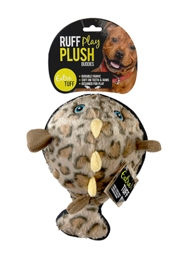 RUFF PLAY DOG TOY PLUSH TUFF BLOWFISH – Head to Tail Pets